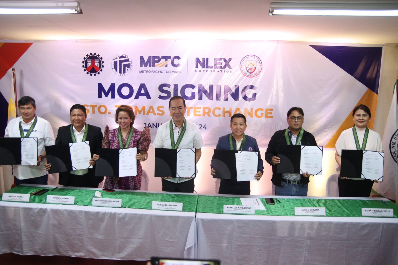 DWPH, TRB, NLEX sign pact to build new interchange in Sto. Tomas ...